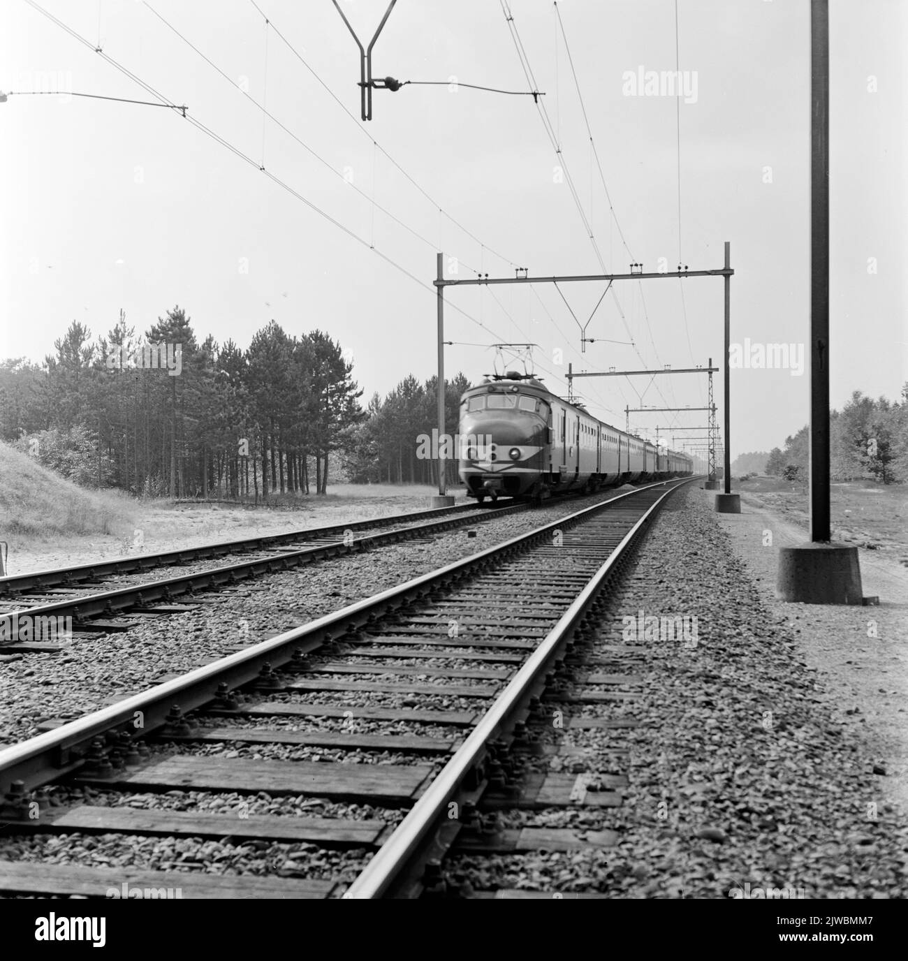 Electric train netherlands Black and White Stock Photos & Images - Alamy
