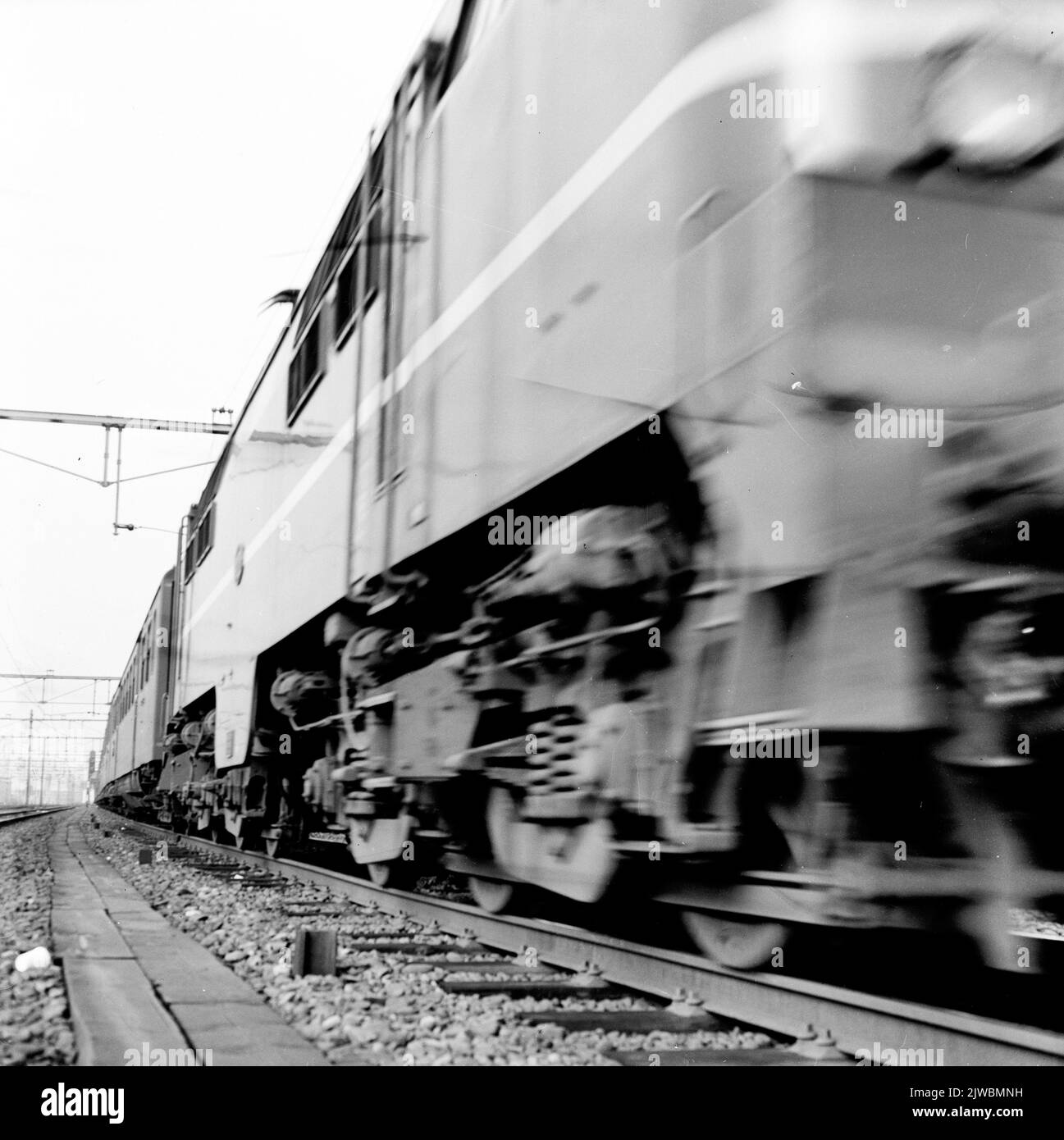 Image of a front ice -nailing electric locomotive (series 1200) with ...