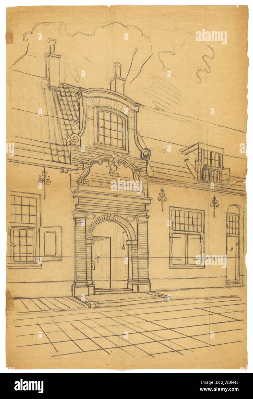 The foundation text above the Poort Pencil Verso Stock Photo - Alamy