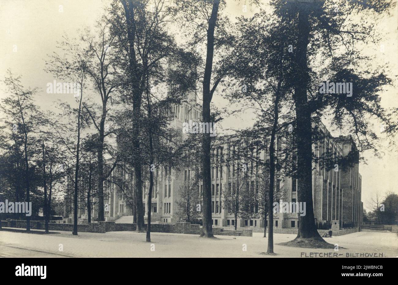 View of the facade of the 3rd administration building of the Dutch ...