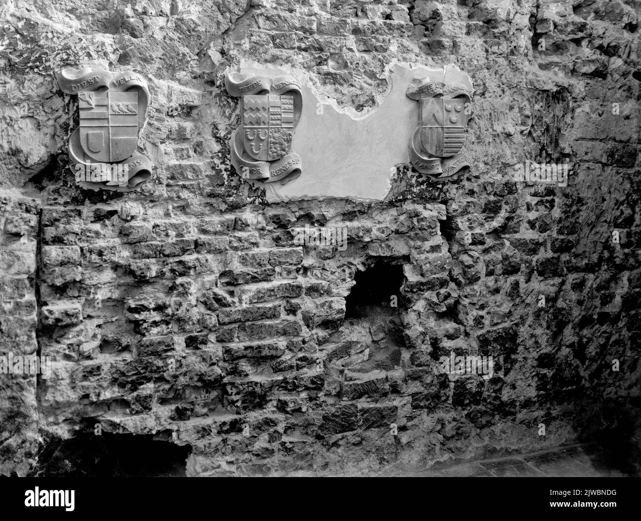 Detail of the northern wall in the northern tower of the Nicolaikerk ...