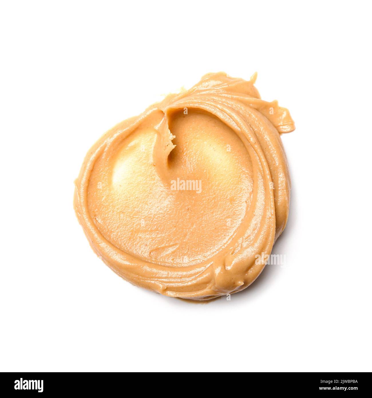 Sample of nut butter on white background Stock Photo - Alamy