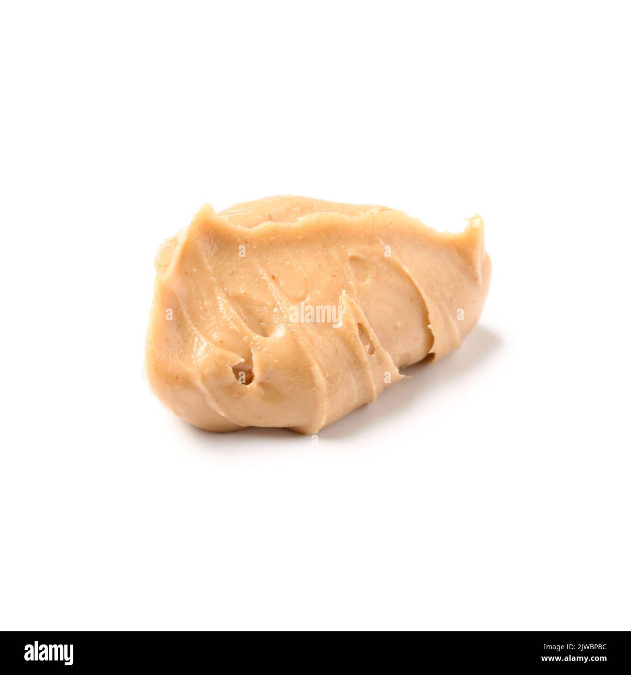 Sample of nut butter on white background Stock Photo - Alamy