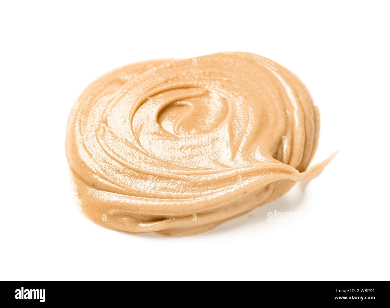 Sample of nut butter on white background Stock Photo - Alamy