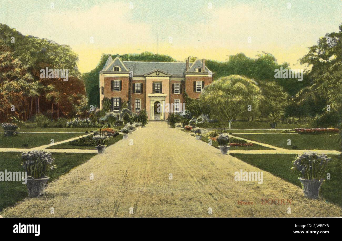 View from the driveway on the front of the Doorn house in Doorn from ...