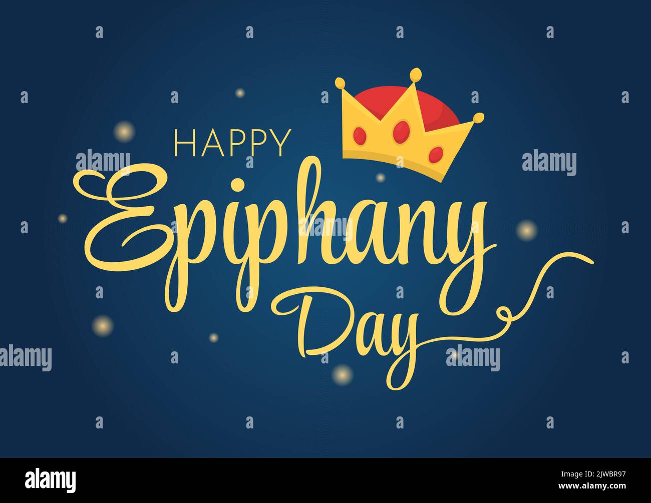Happy Epiphany Day Template Hand Drawn Cartoon Flat Illustration ...