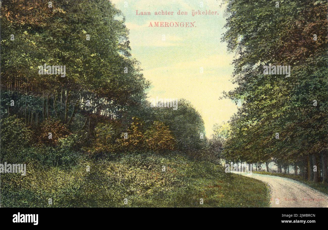 Face in the avenue behind the ice cellar in Amerongen Stock Photo - Alamy