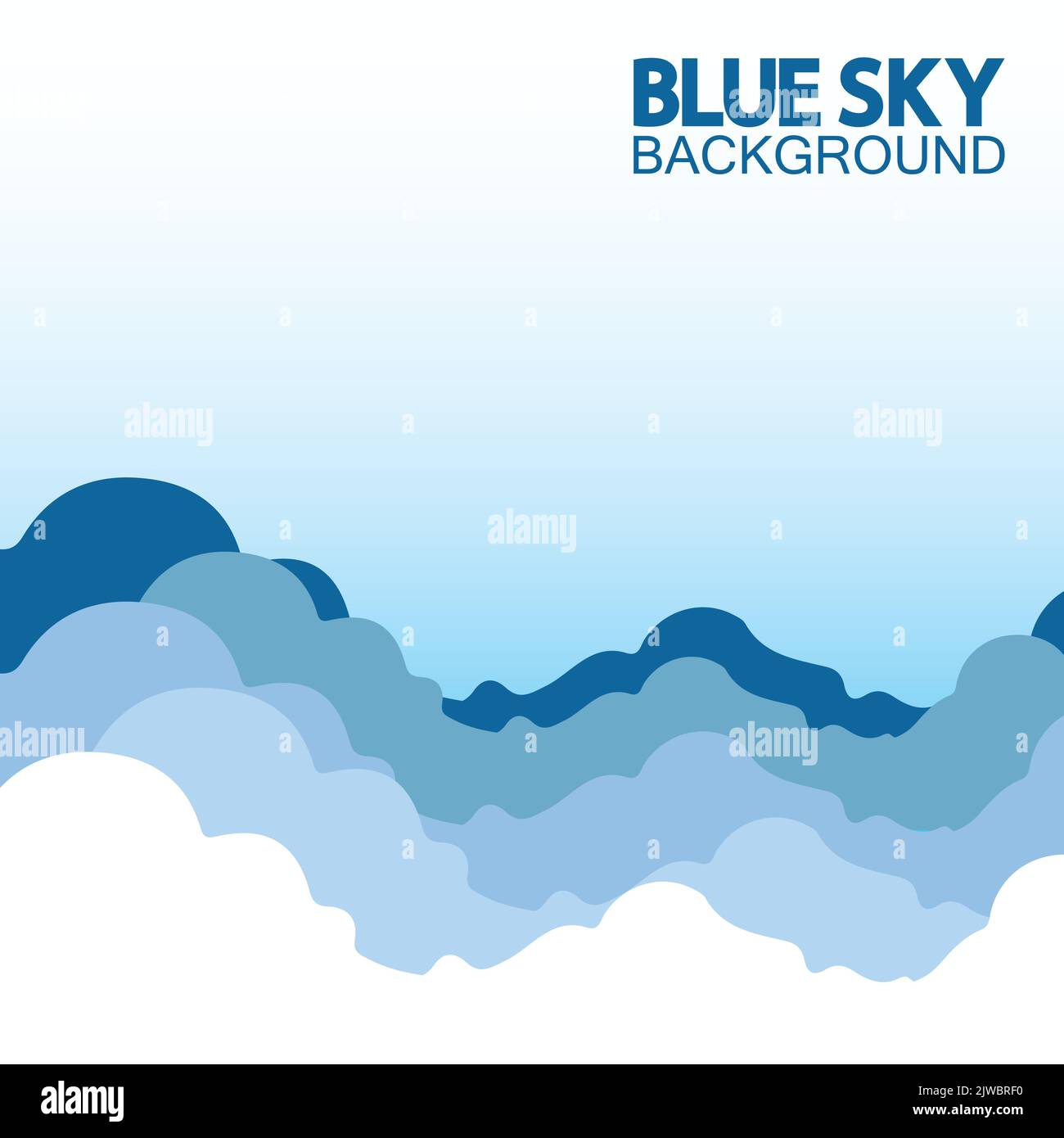 Blue sky with clouds background vector illustration design Stock Vector ...