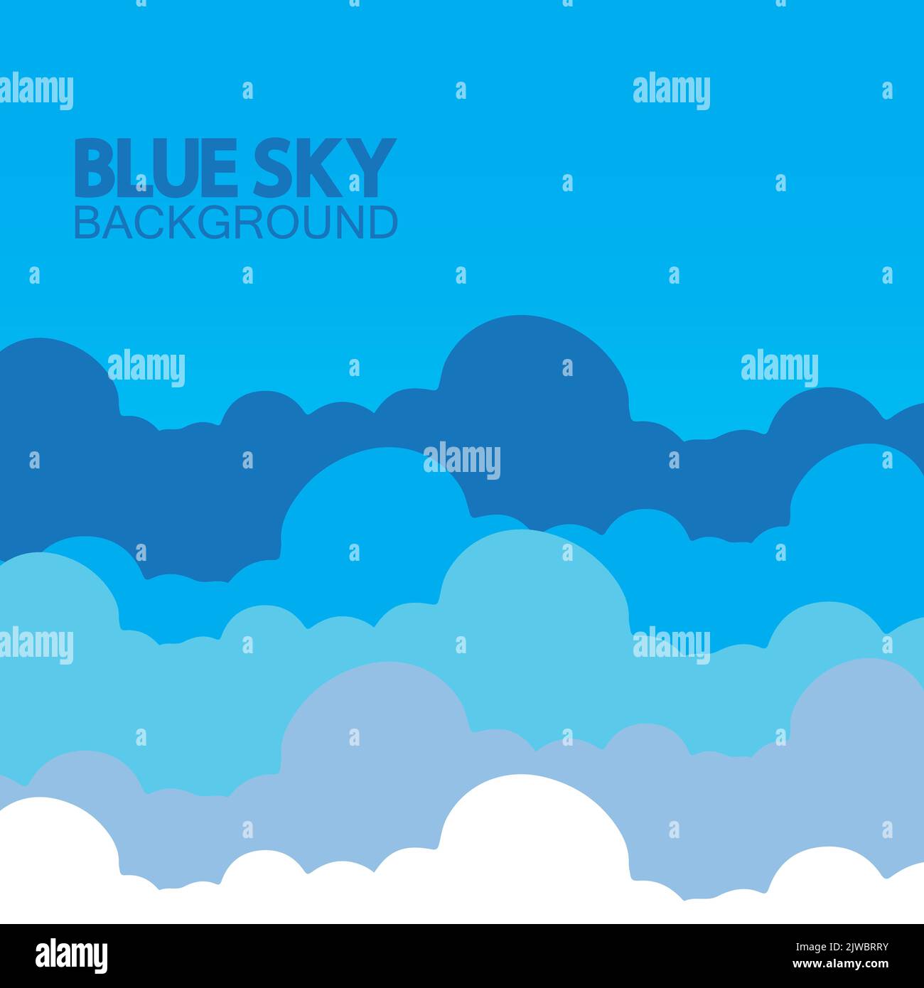 Blue sky with clouds background vector illustration design Stock Vector ...