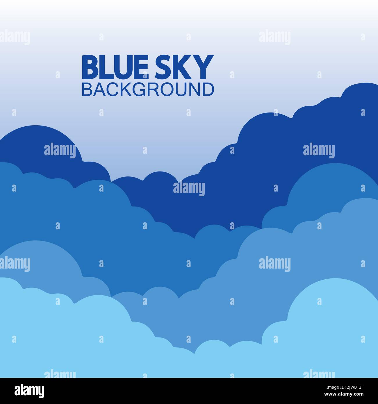 Blue sky with clouds background vector illustration design Stock Vector ...