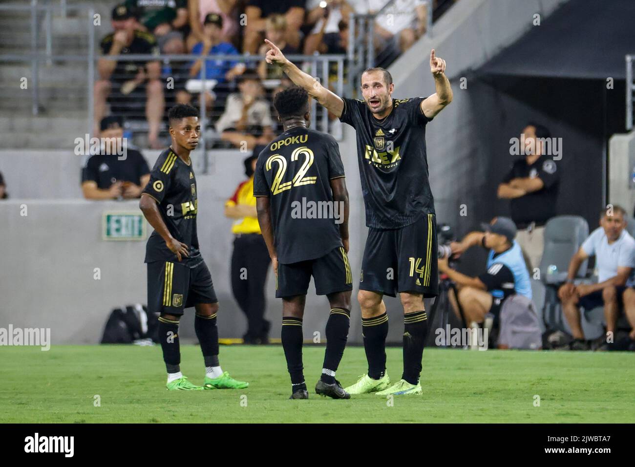 Los Angeles, California, USA. 4th Sep, 2022. Los Angeles FC defender Giorgio Chiellini (14 ...
