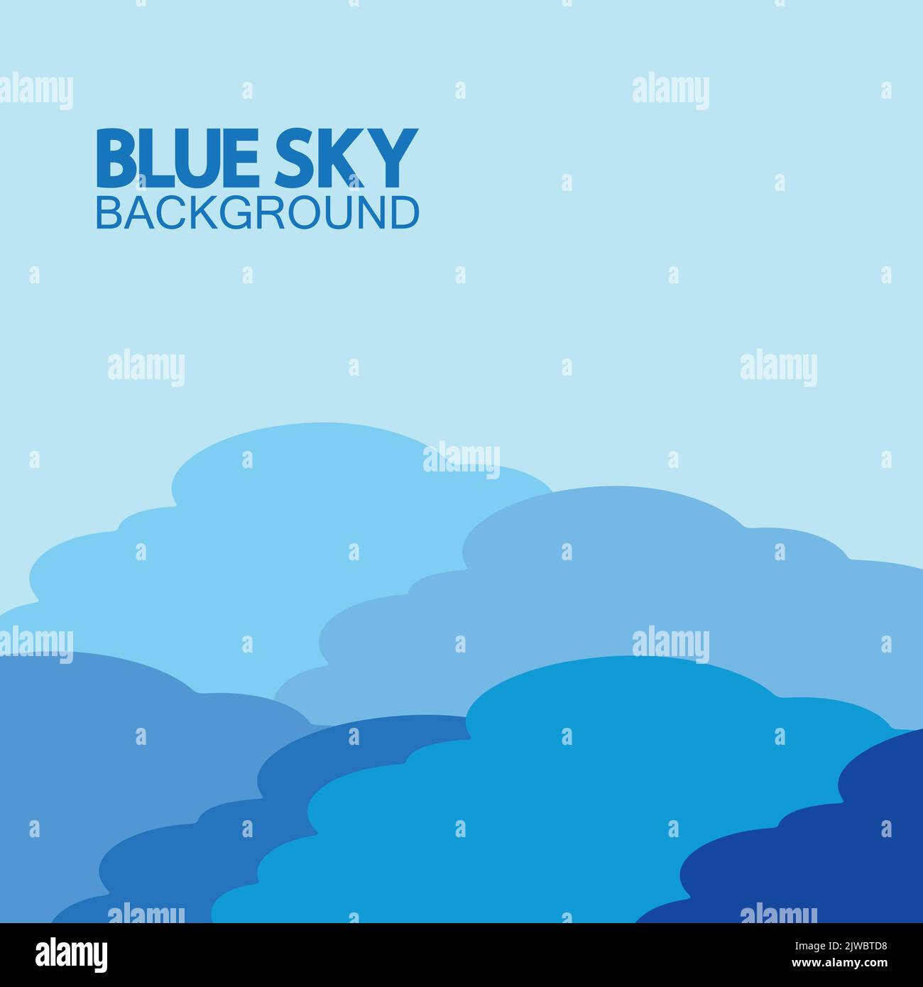 Blue sky with clouds background vector illustration design Stock Vector ...