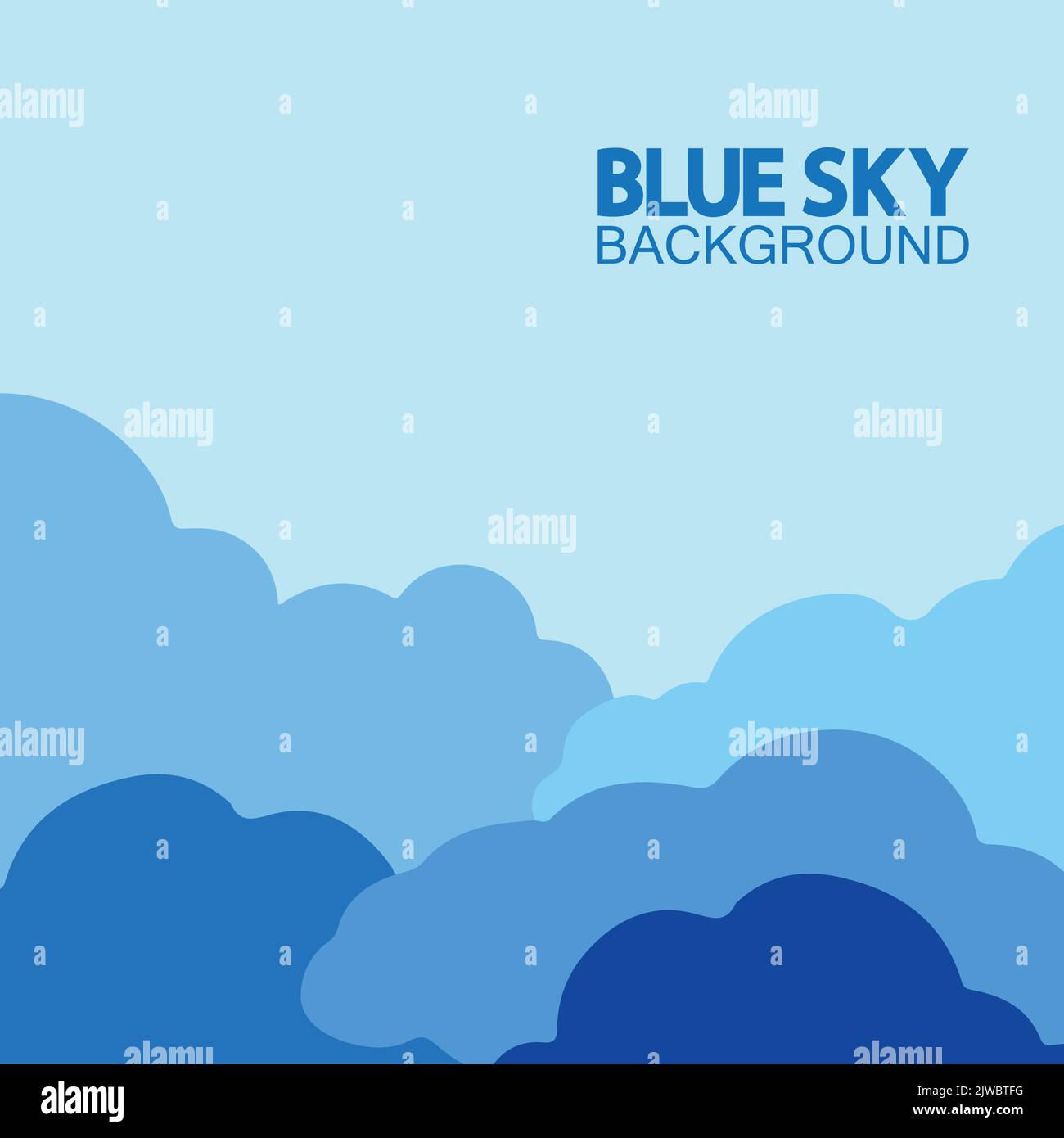 Blue sky with clouds background vector illustration design Stock Vector ...