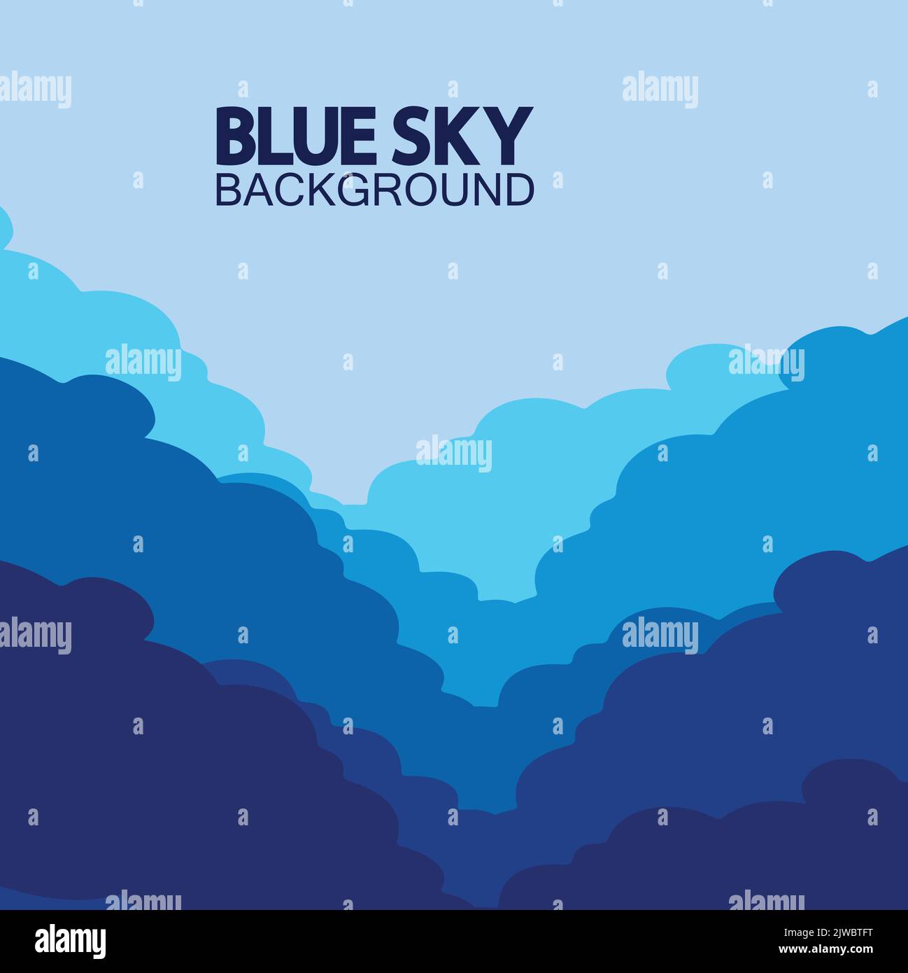Blue sky with clouds background vector illustration design Stock Vector ...