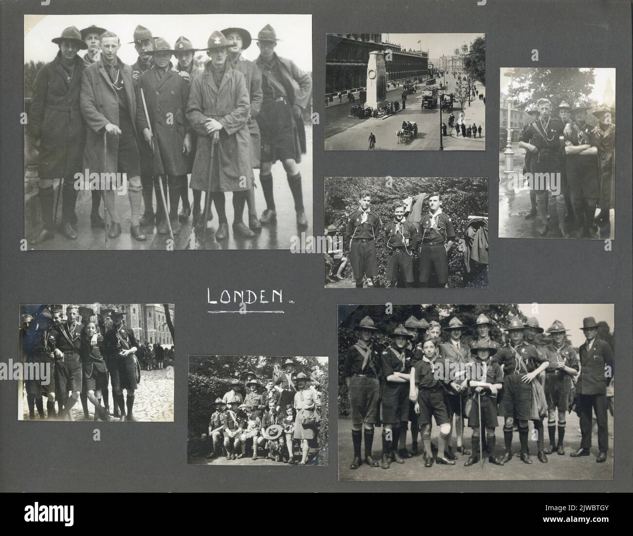 Image of a page from a photo album from Scoutinggroep Salwega from ...