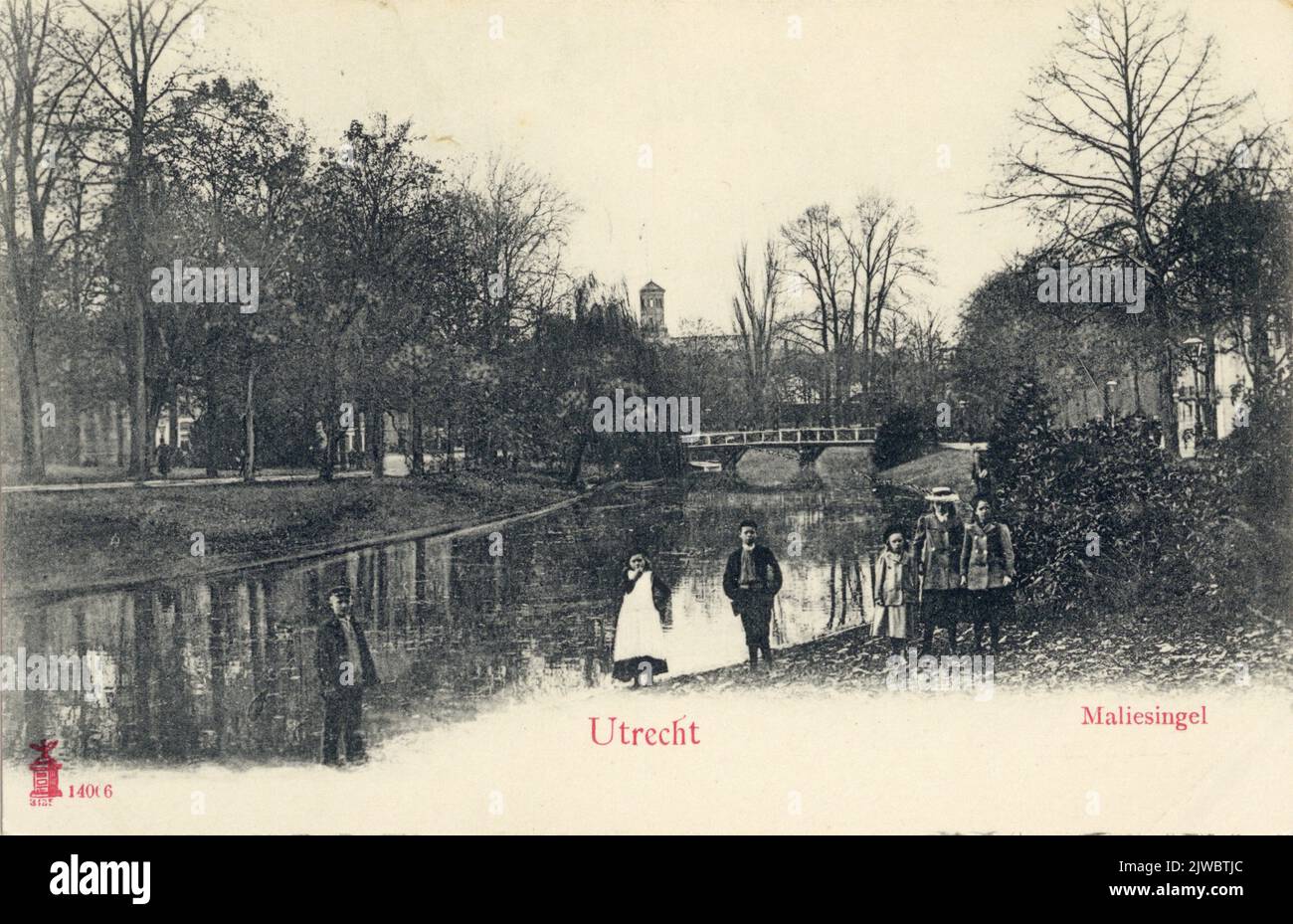 View of the Stadsbuitengracht in Utrecht from the southeast with the ...