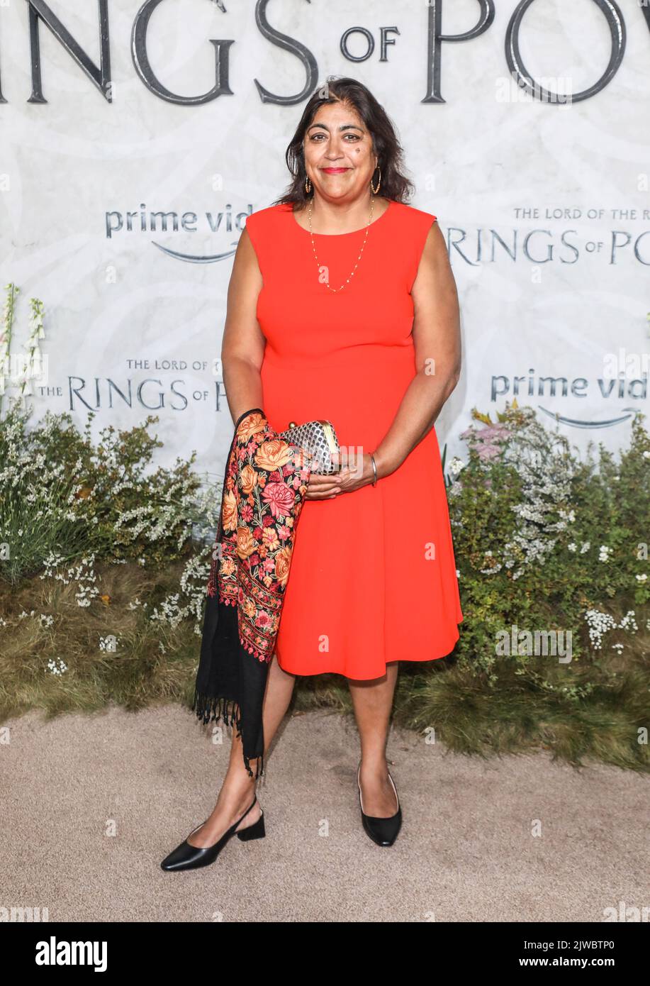 London, UK. 30th Aug, 2022. Gurinder Chadha seen attending the Global ...