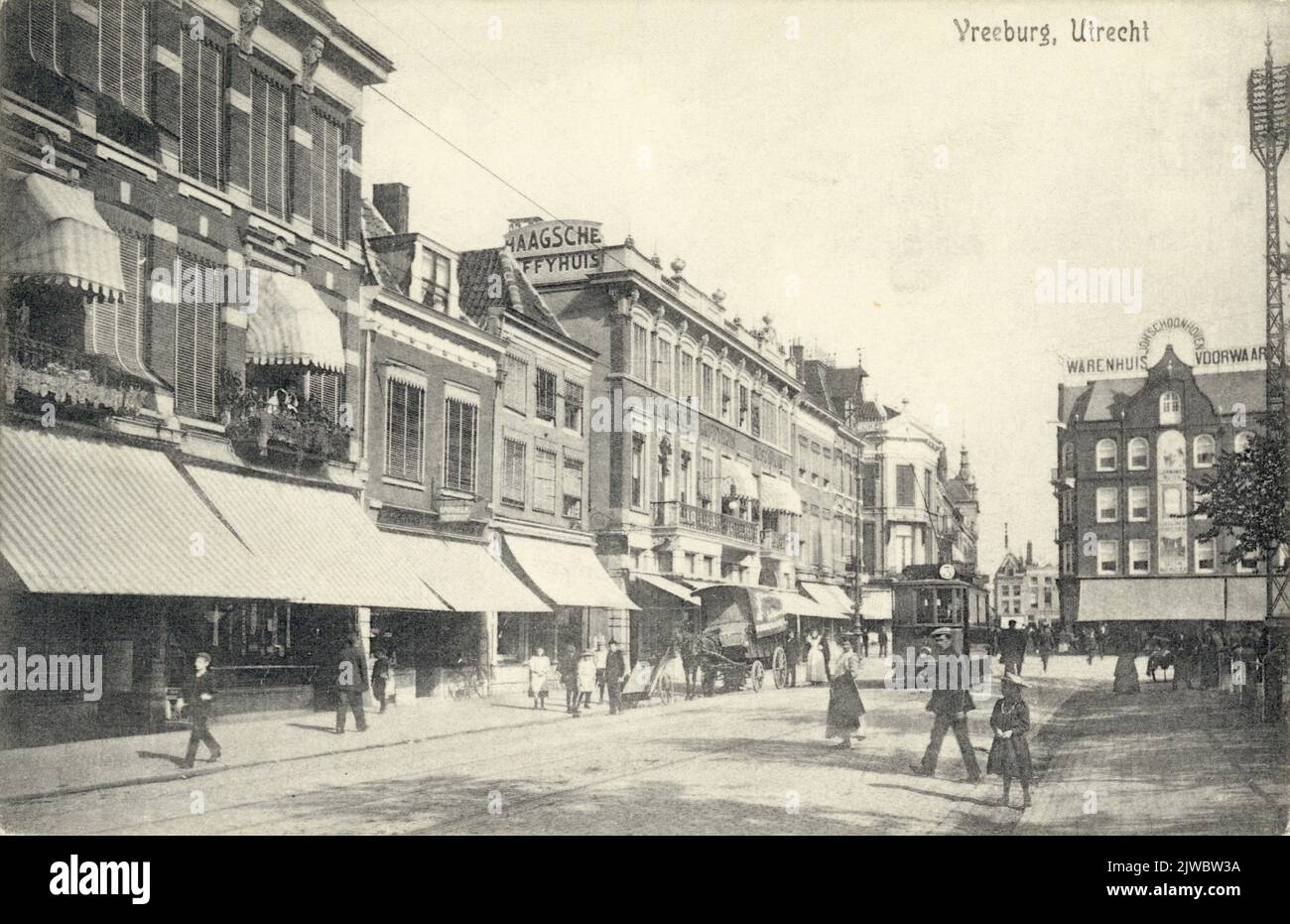 View of the facades of a few houses on the north side of Vredenburg in ...