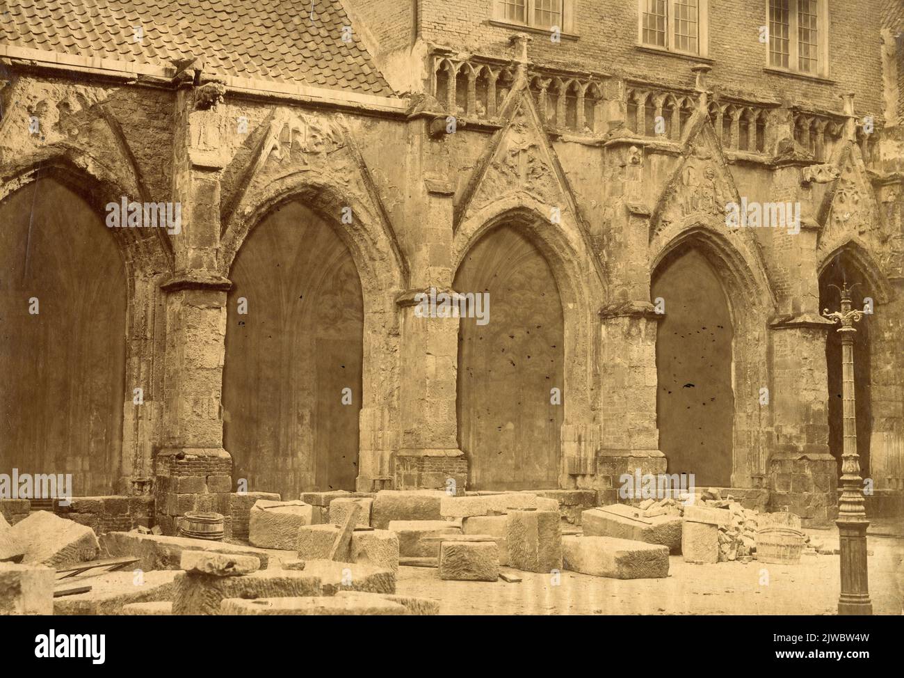 View of the southern arm of the crucifix of the Domkerk (Domplein) in ...