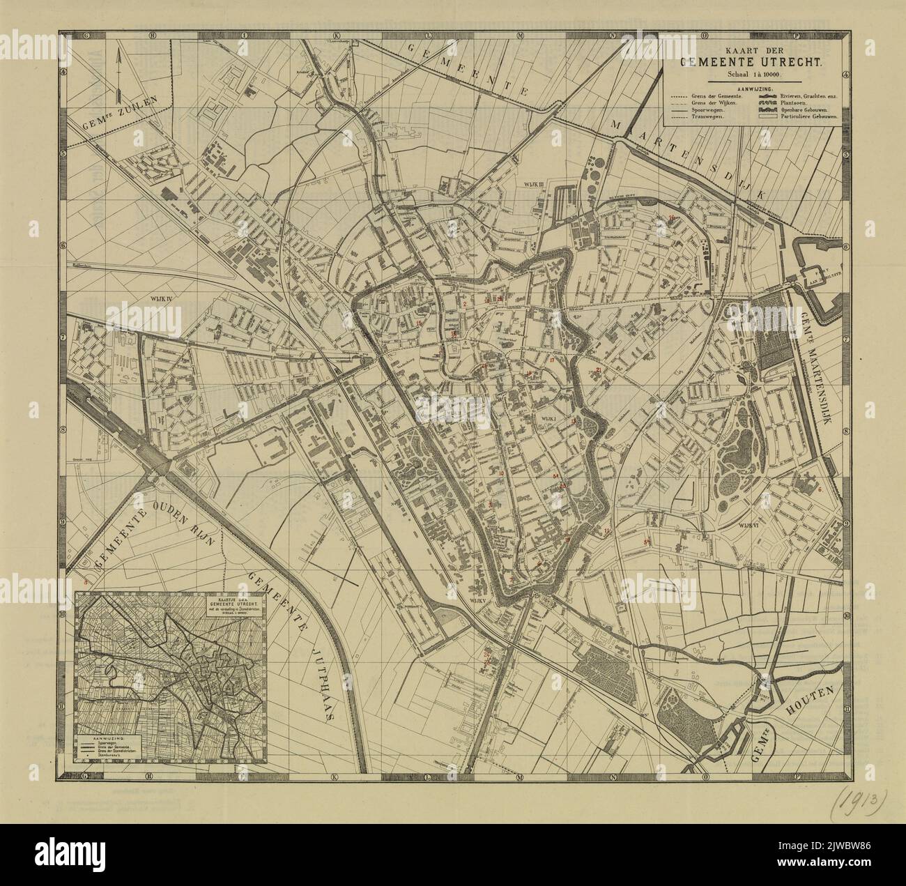 map of the municipality of Utrecht Stock Photo - Alamy