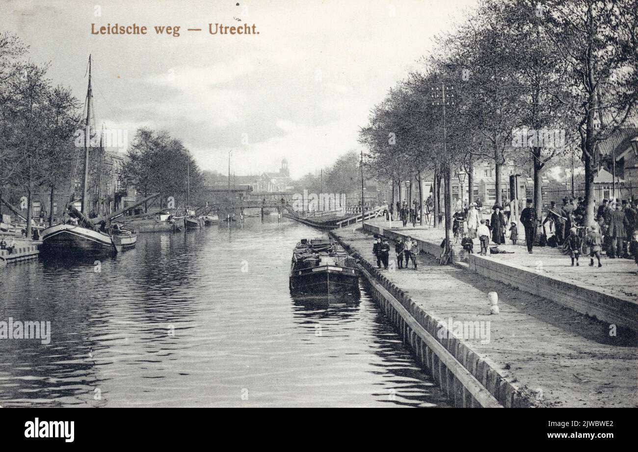 View of the Leidsche Rijn in Utrecht with the neighborhood station and ...