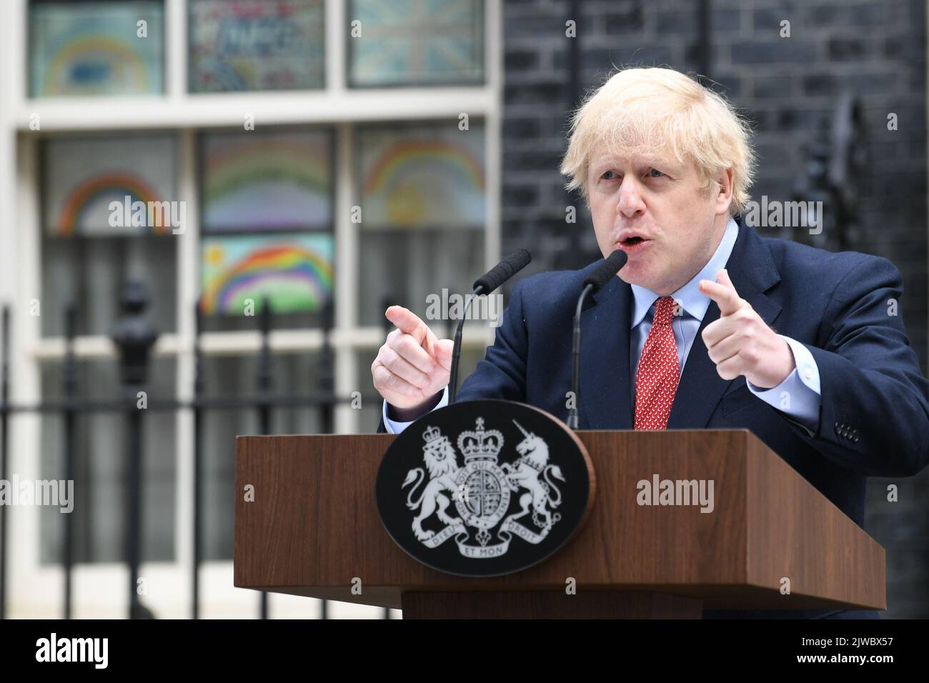 File photo dated 27/0/20 of Prime Minister Boris Johnson making a ...