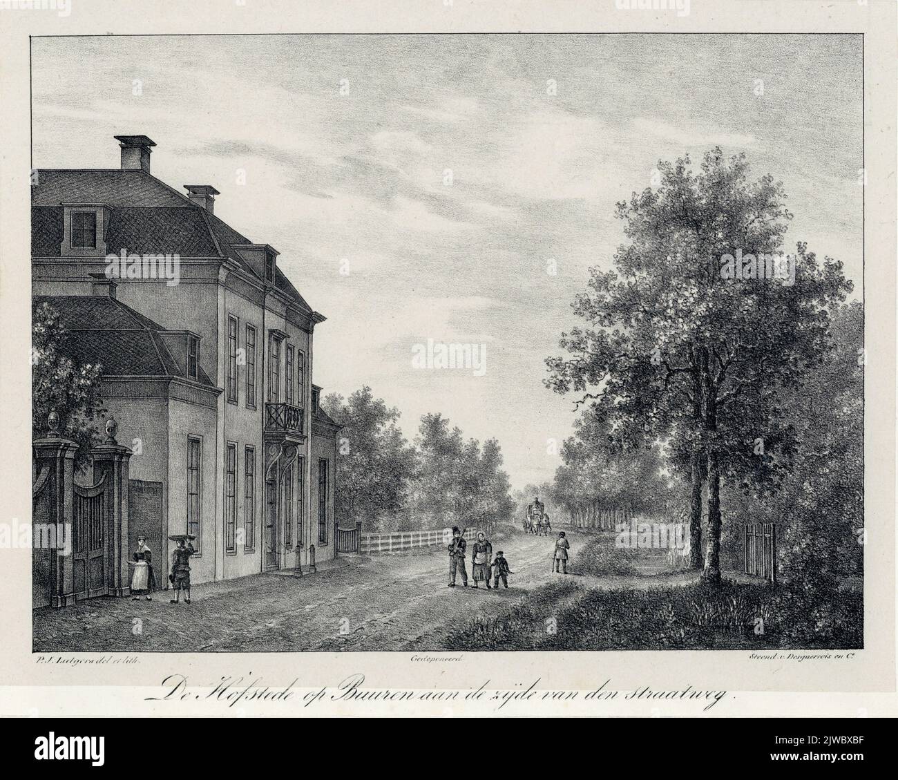 The Hofstede on Buuren on the side of the Straatweg Stock Photo - Alamy