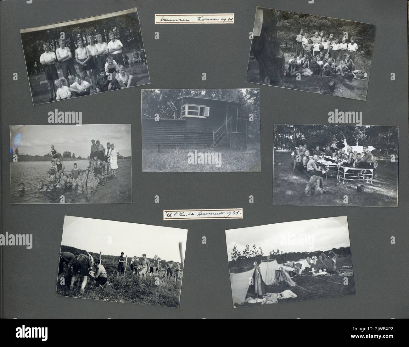 Image of a page from a photo album from Scoutinggroep Salwega from ...