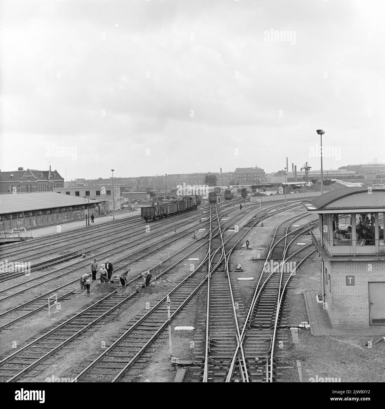 View of the Amsterdam Rietlanden goods station in Amsterdam Stock Photo ...