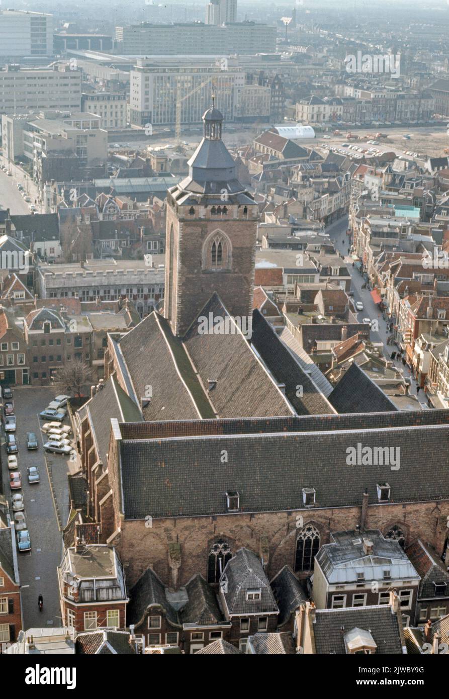 Overview of the western part of the city center of Utrecht, from the ...