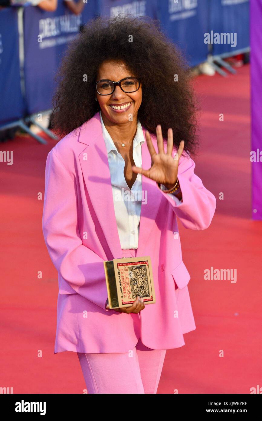 Audrey Pulvar attends the red carpet for the opening ceremony during ...
