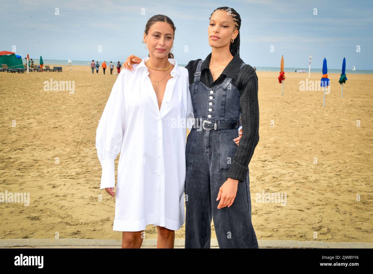 Angèle Mac and Lina Camélia Lumbroso attend a photocall during the 48th ...