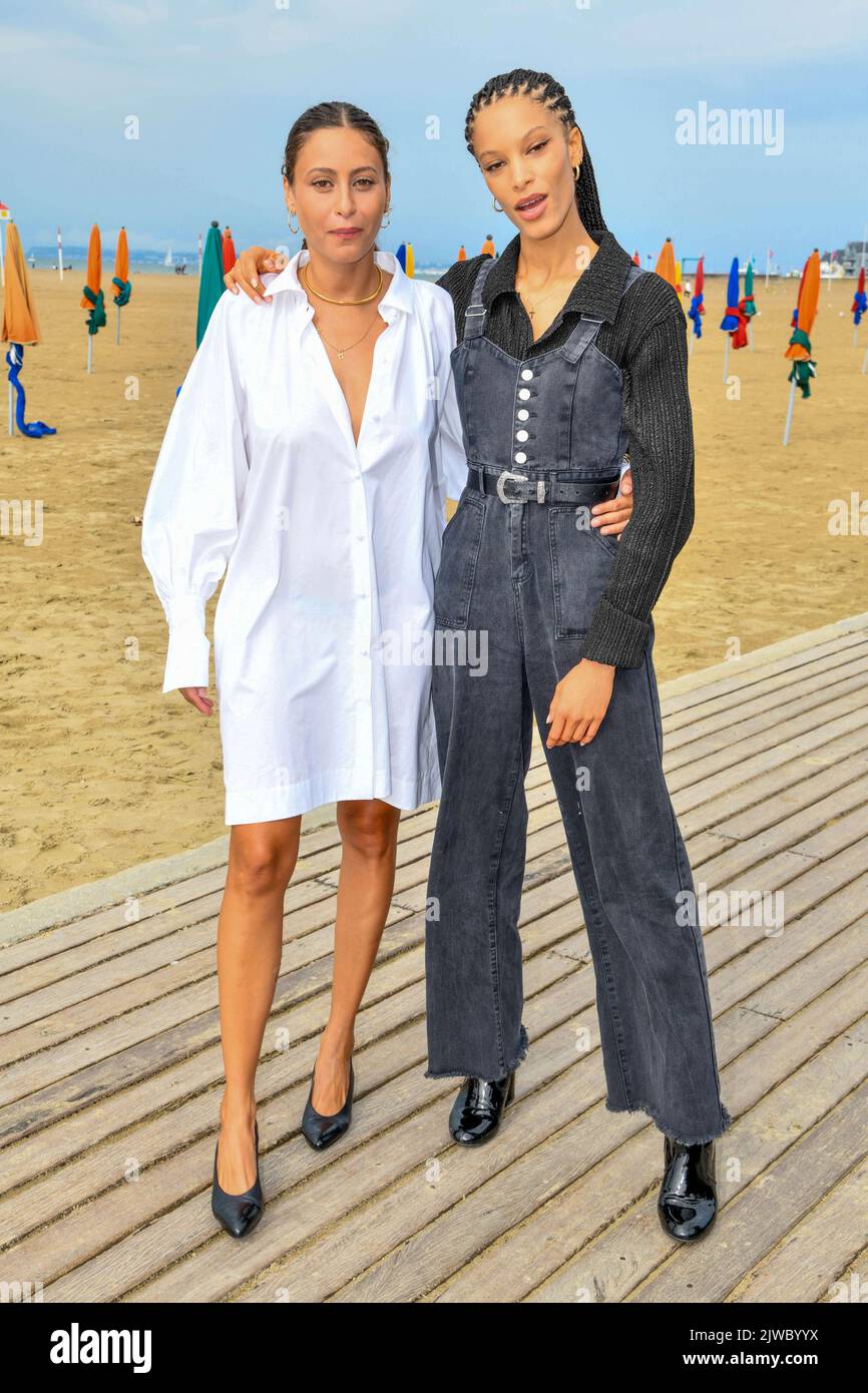 Angèle Mac and Lina Camélia Lumbroso attend a photocall during the 48th ...
