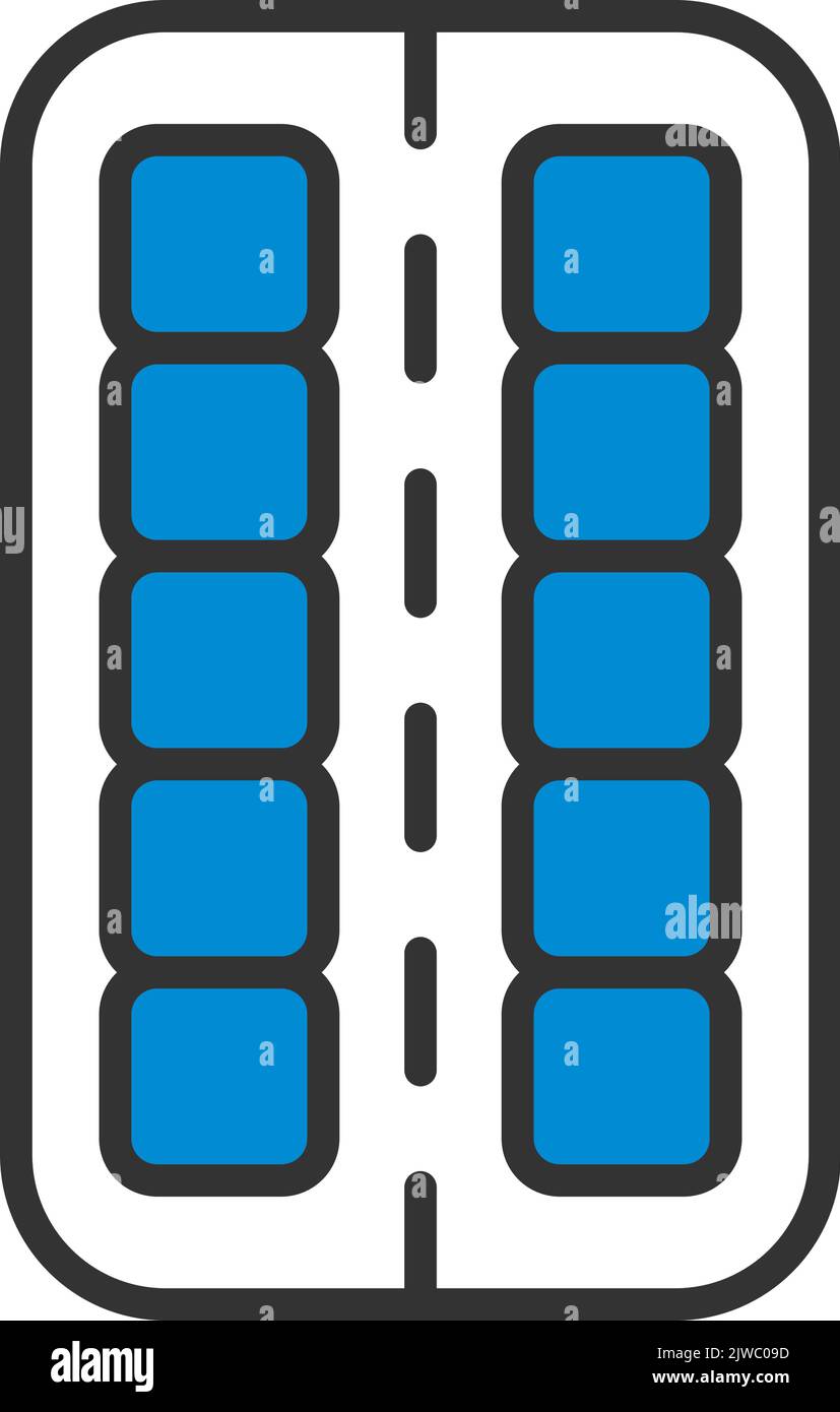 Tablets Pack Icon. Editable Bold Outline With Color Fill Design. Vector ...