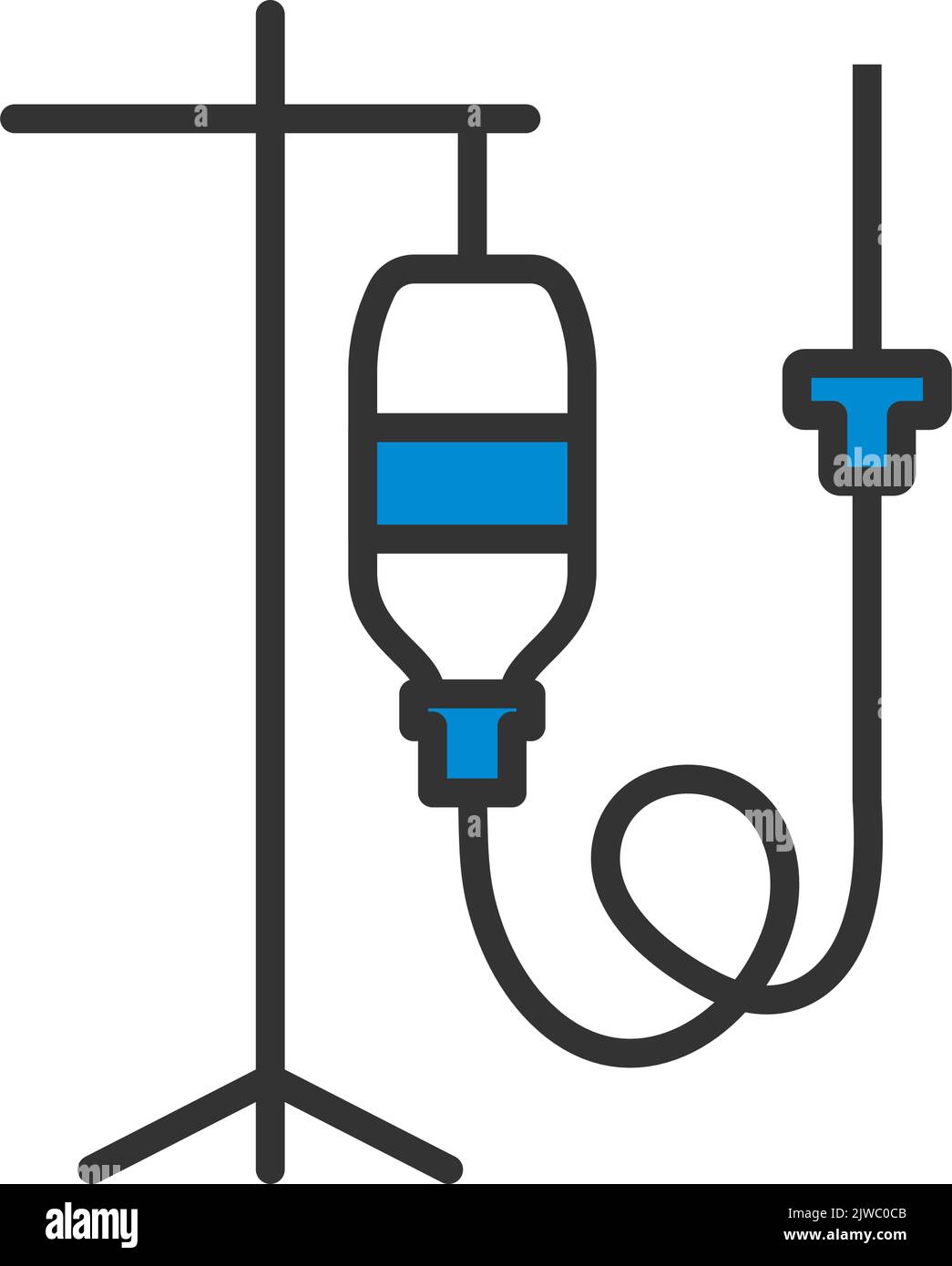 Drop Counter Icon. Editable Bold Outline With Color Fill Design. Vector ...