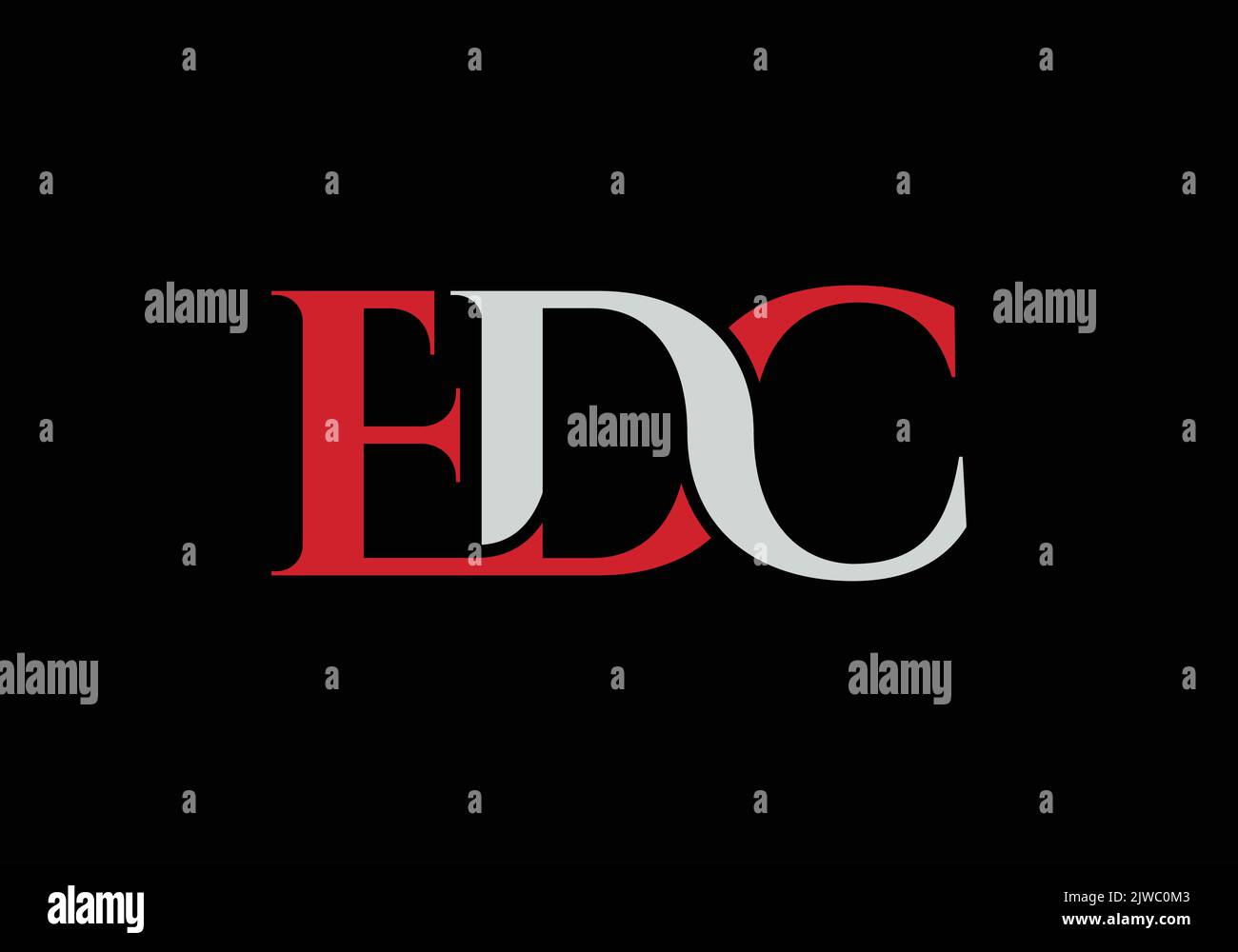 EDC Initial Monogram Letter E D C Logo Design Vector Template edc ...
