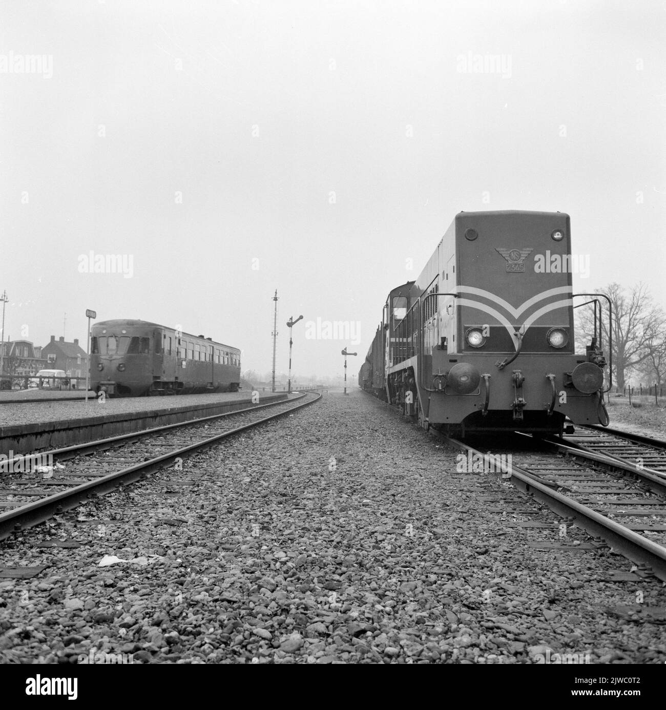 Diesel motor train on Black and White Stock Photos & Images - Alamy