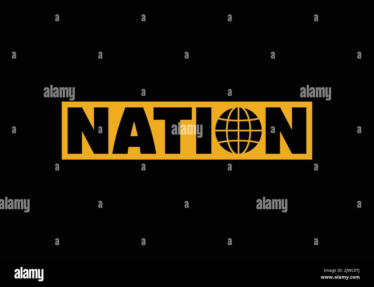 Nation World Globe Map Logo Design Icon Template Stock Vector Image ...