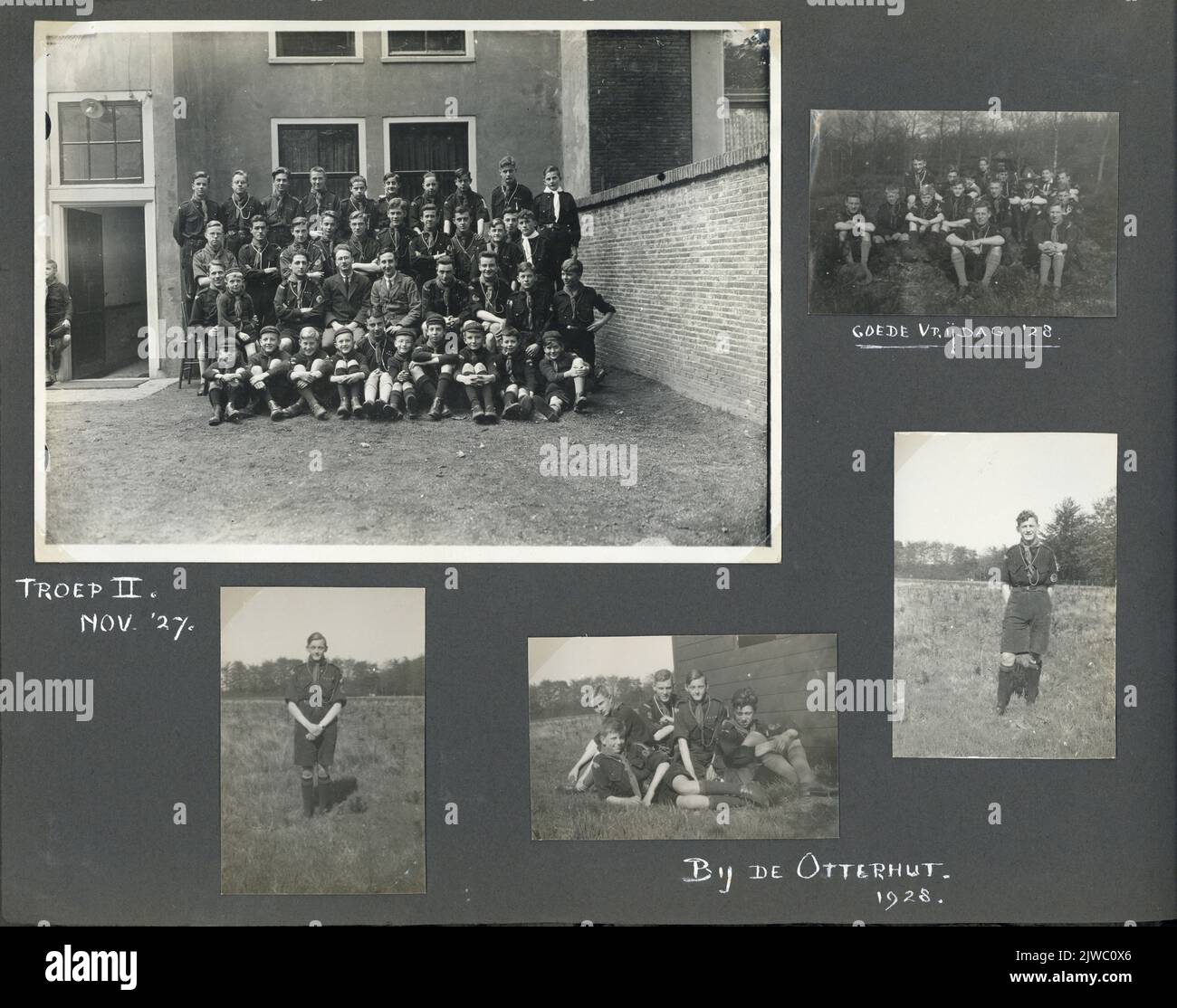 Image of a page from a photo album from Scoutinggroep Salwega from ...