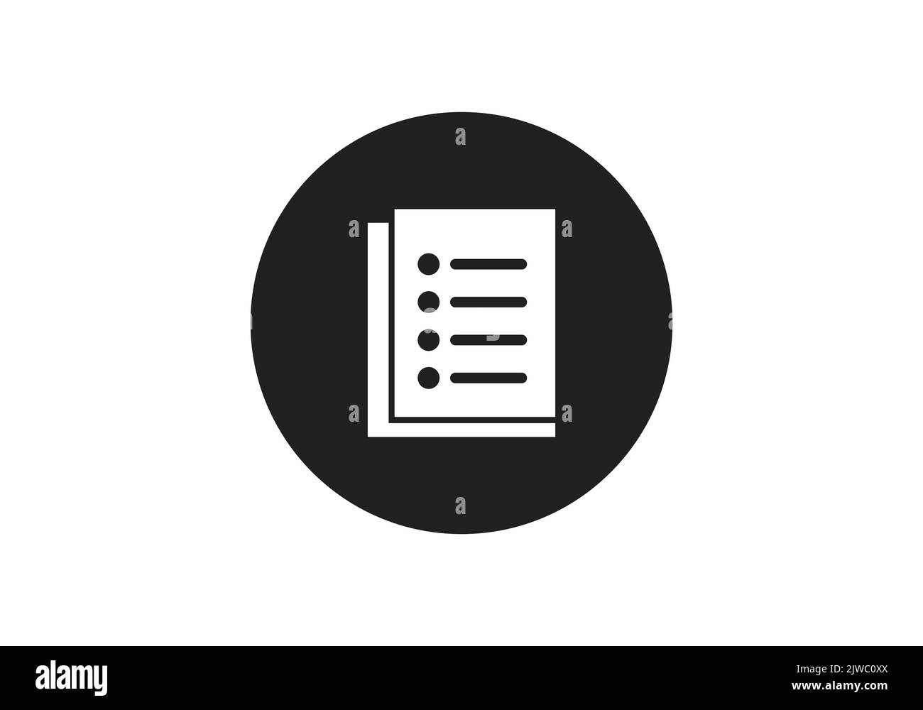 Clipboard Reading Text Paper Logo Design Template Stock Vector Image ...