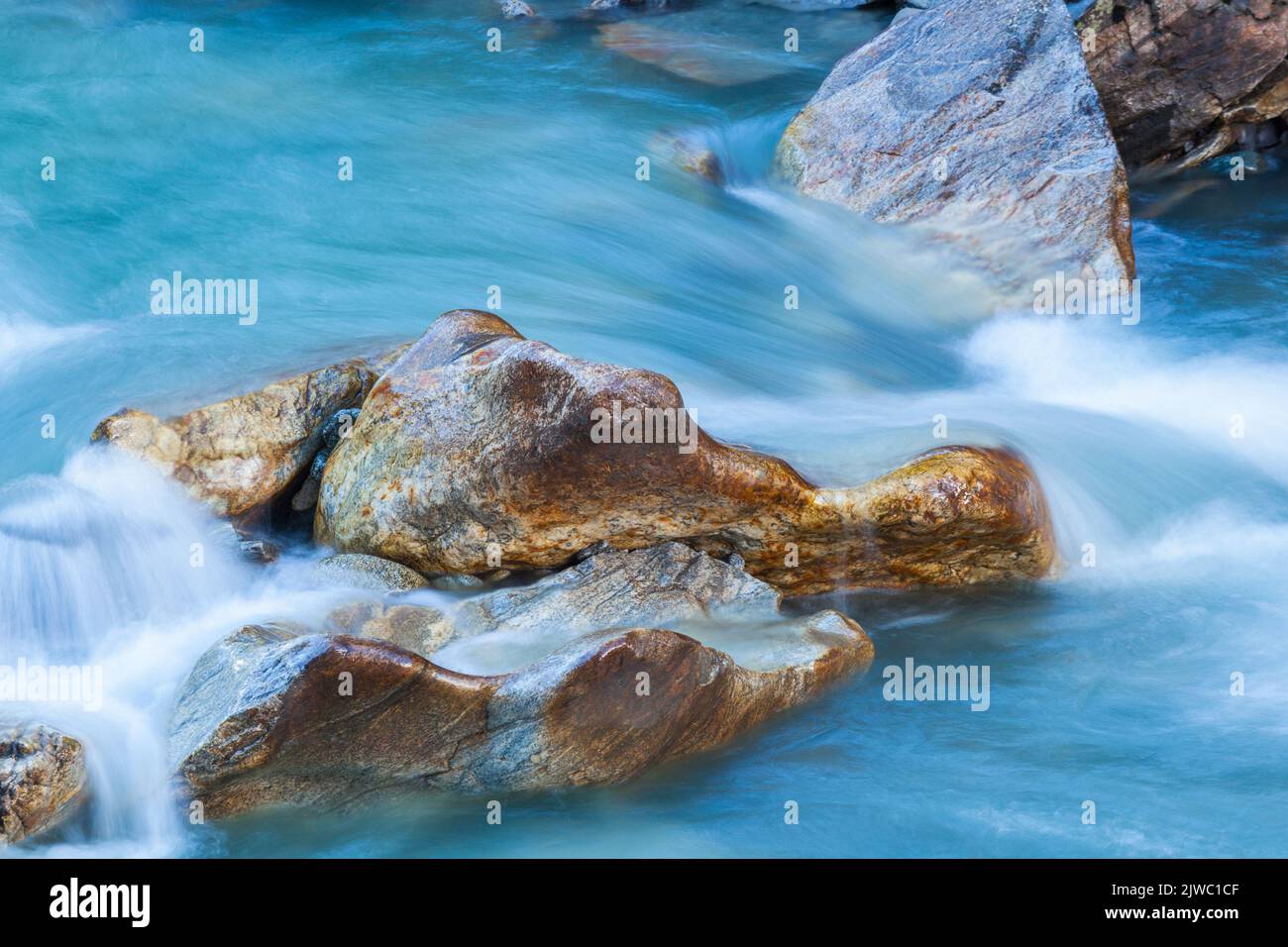Rapid mountain river with cliffs Stock Photo - Alamy