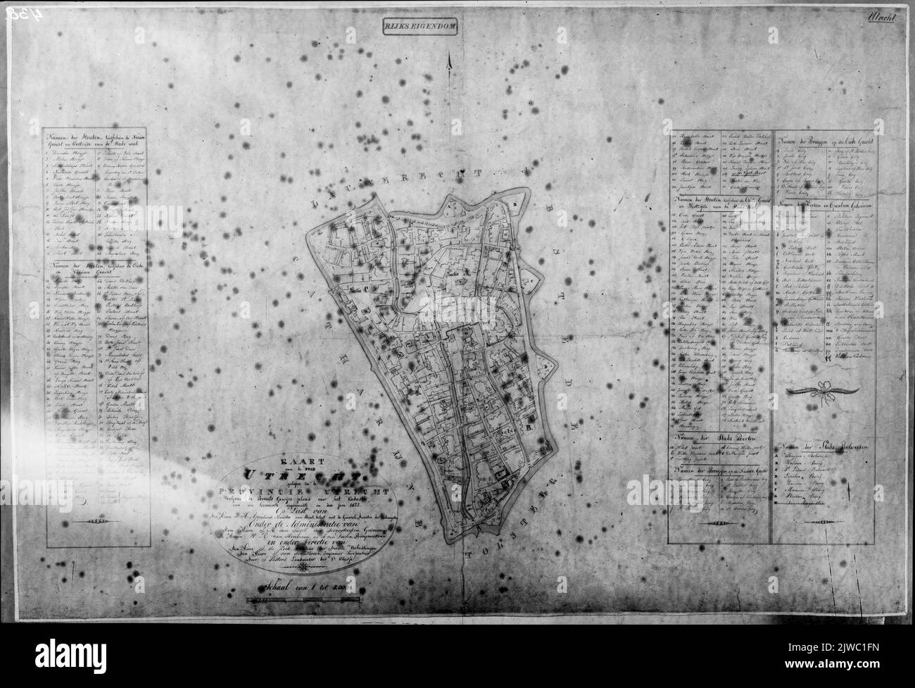 Collection card with the distribution of the city and cadastral ...