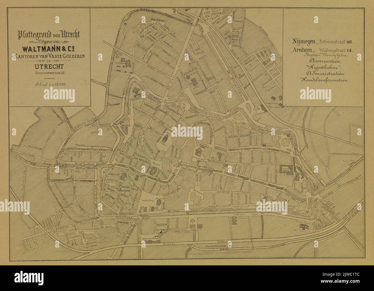 Map of Utrecht Stock Photo - Alamy