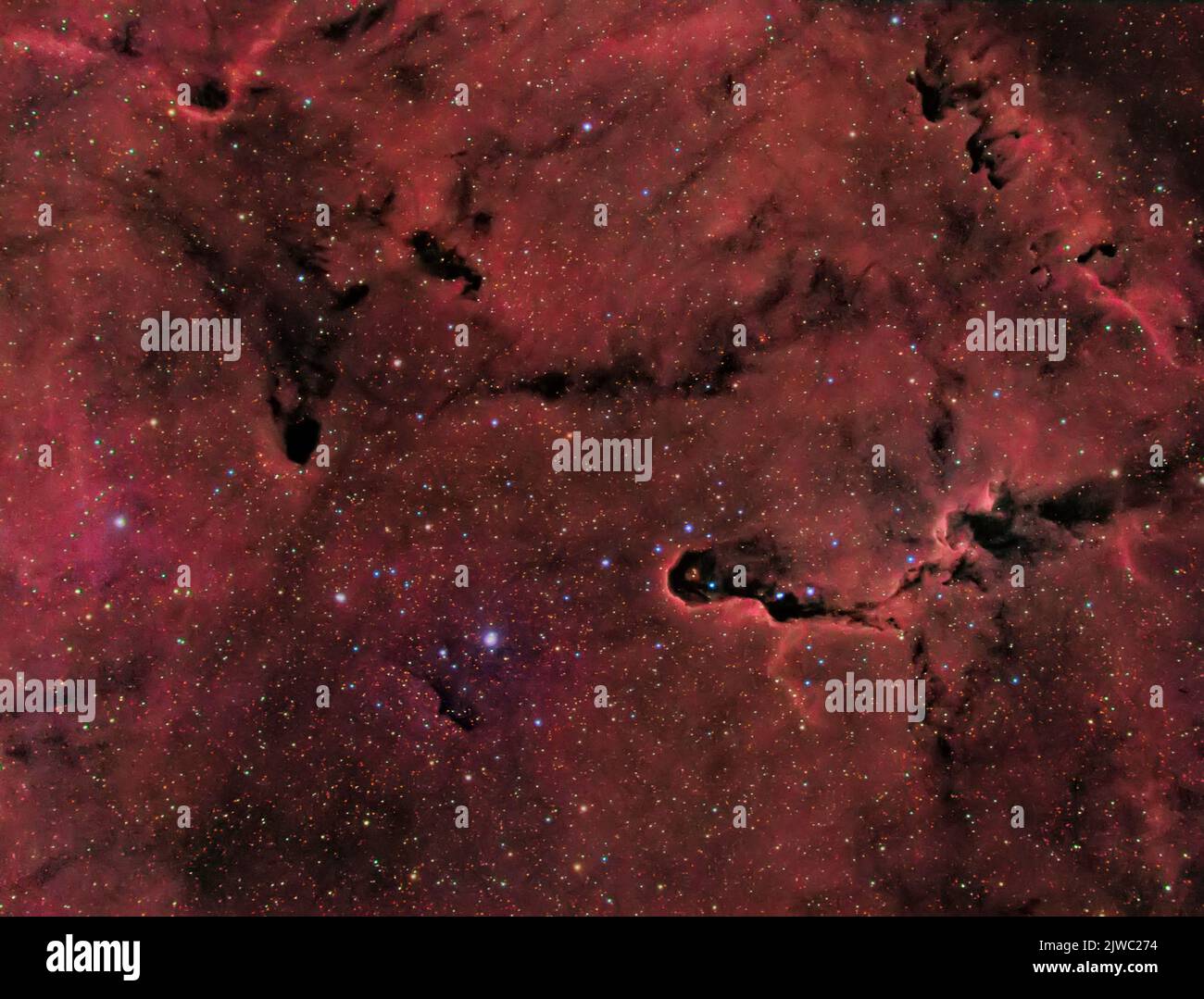 A beautiful red starry night galaxy sky background Stock Photo - Alamy