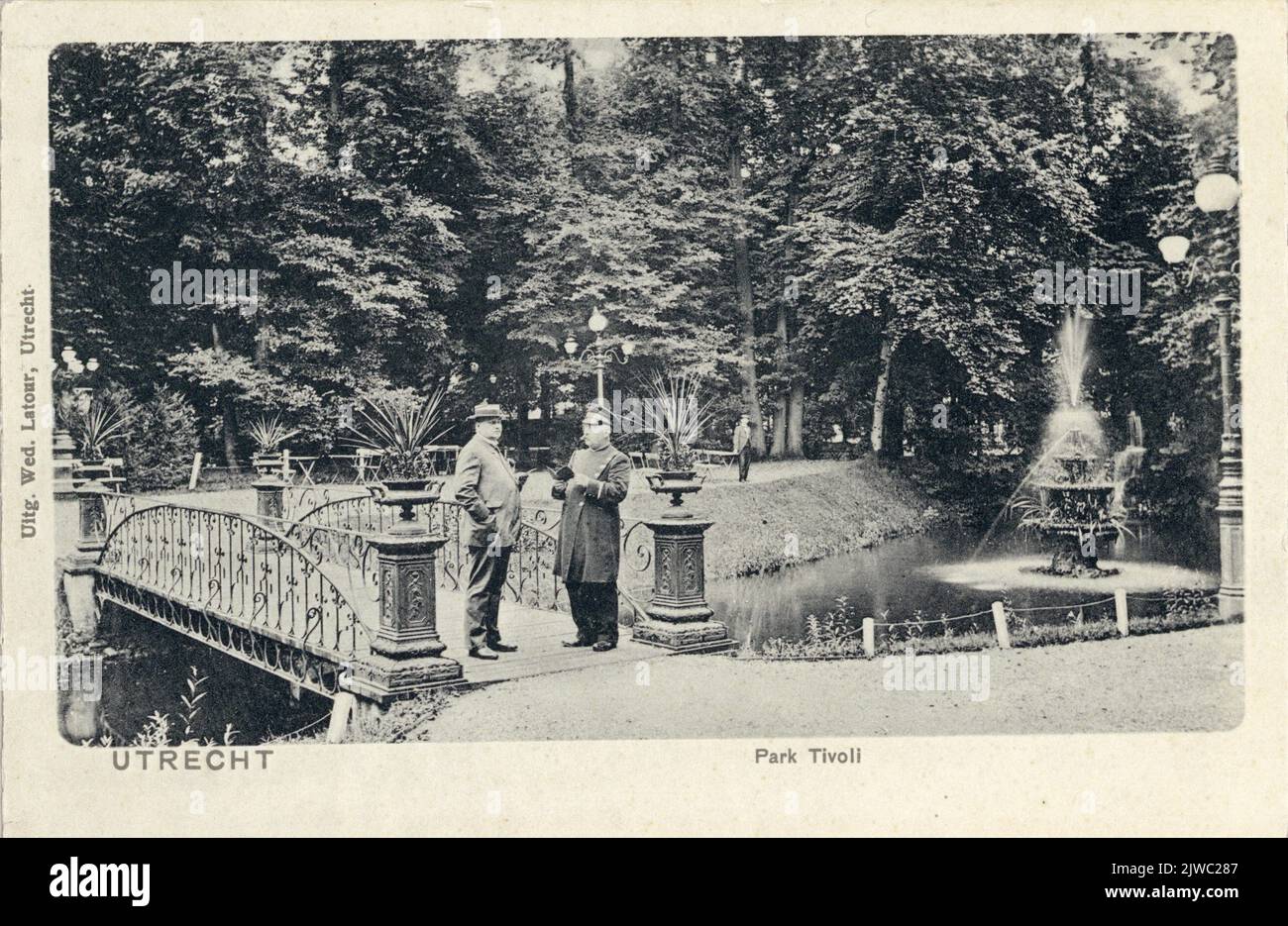 Face in the Tivoli park in Utrecht, with Portier G. van der Kreeft on ...