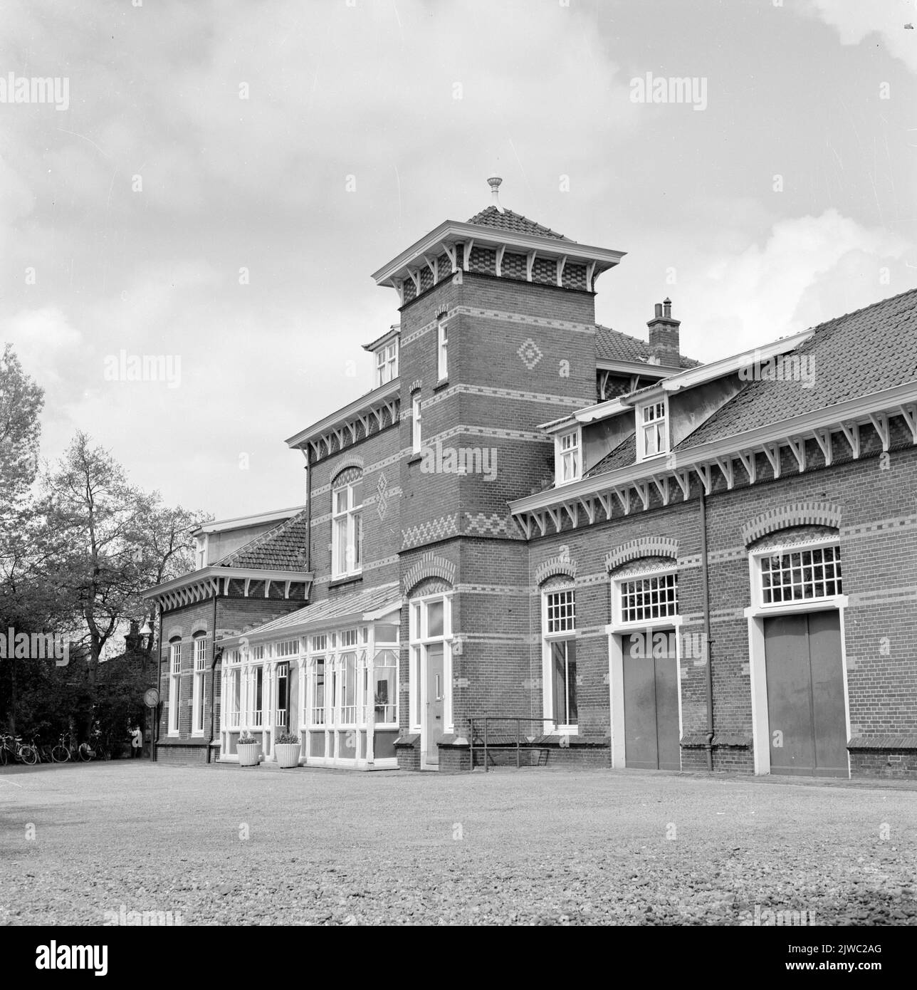 View of the facade of the N.S. station Barneveld Dorp in Barneveld.n.b ...
