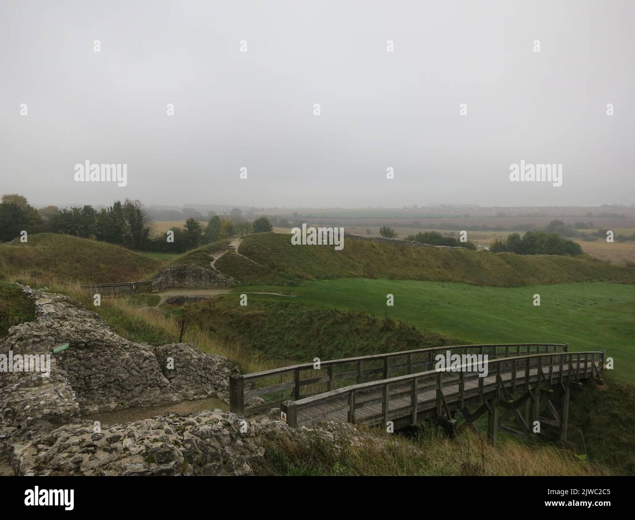 The Peddars Way National Trail long distance footpath. Norfolk. England ...