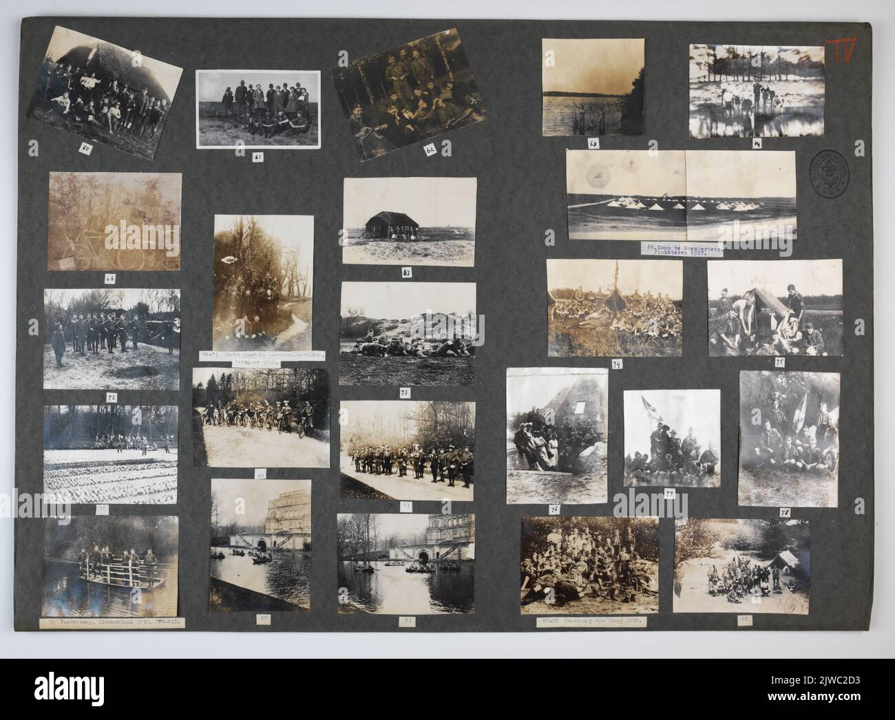 Image of page 4 from a loose -leaf photo album of the Dutch boy scouts ...