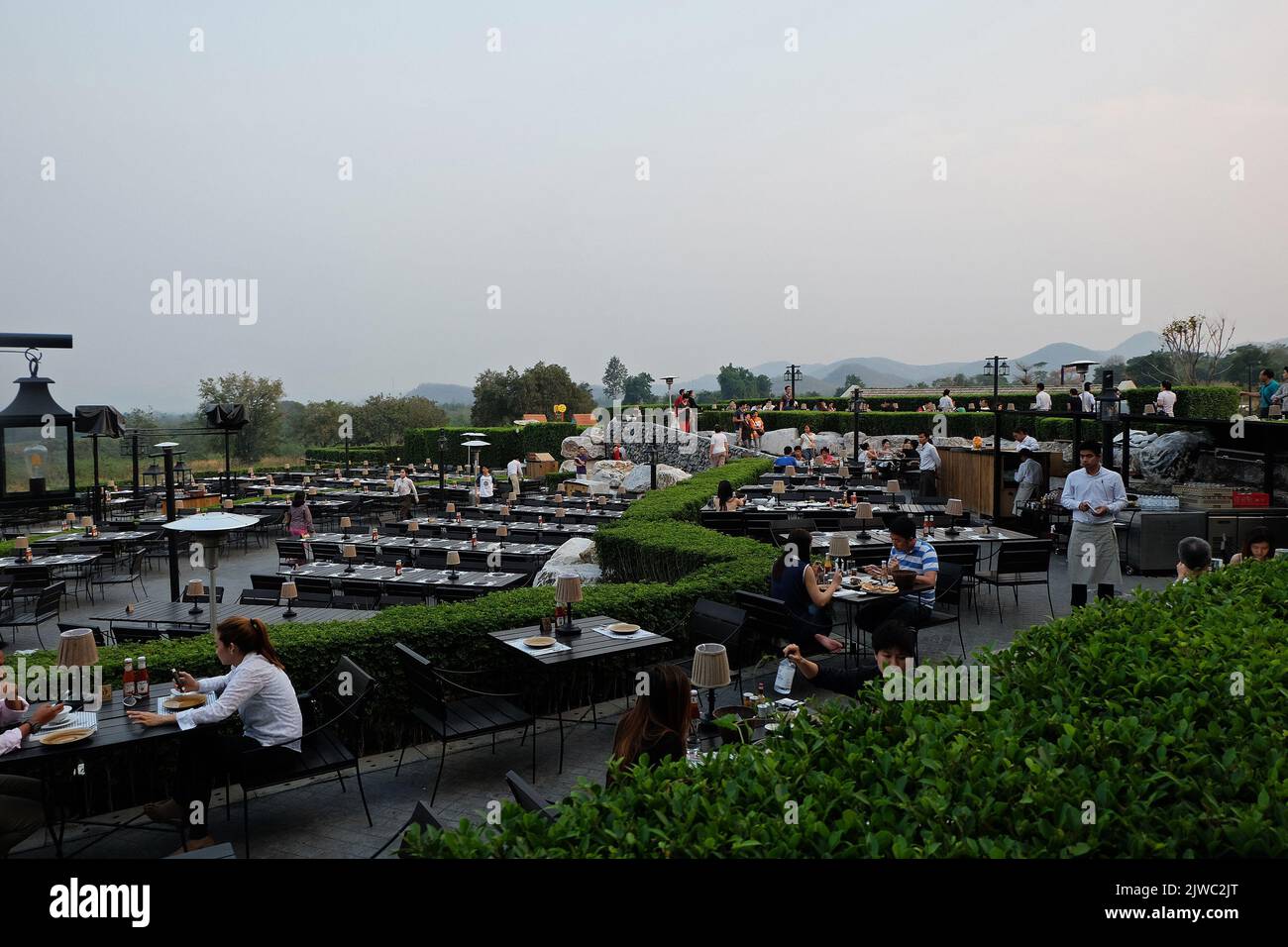 Exterior architecture and building design of Outdoor patio and dining ...