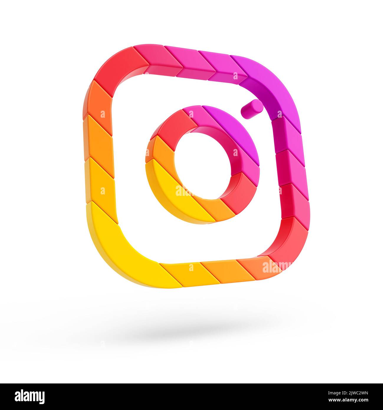 Logo instagram 3d hi-res stock photography and images - Alamy